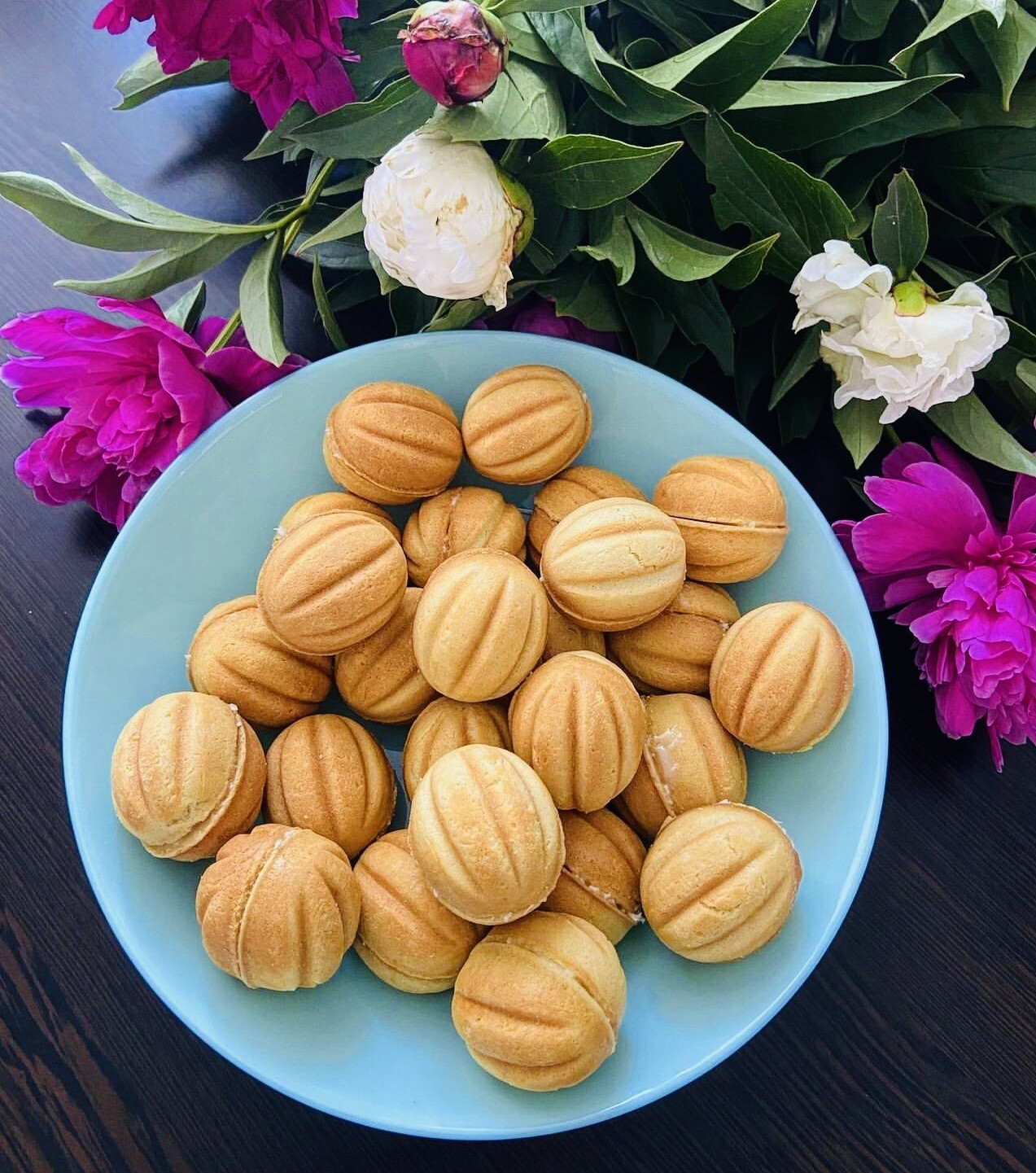 Sets 100 pcs Metal Mold Forms Nuts For Sweet Oreshki Pastry Cookie ...