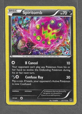 Spiritomb 55/119 Pokemon Card TCG XY Phantom Forces Regular Rare Non ...