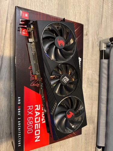 PowerColor Red Dragon AMD Radeon RX 6800 3DHR OC 16GB GDDR6 Graphic ...