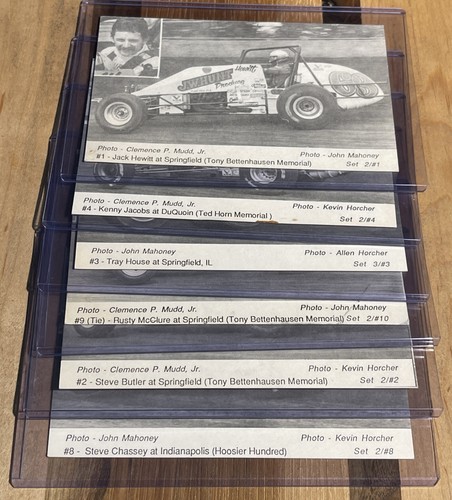 1987 USAC Racing Postcards Lot of 6, Including Jack Hewitt | eBay
