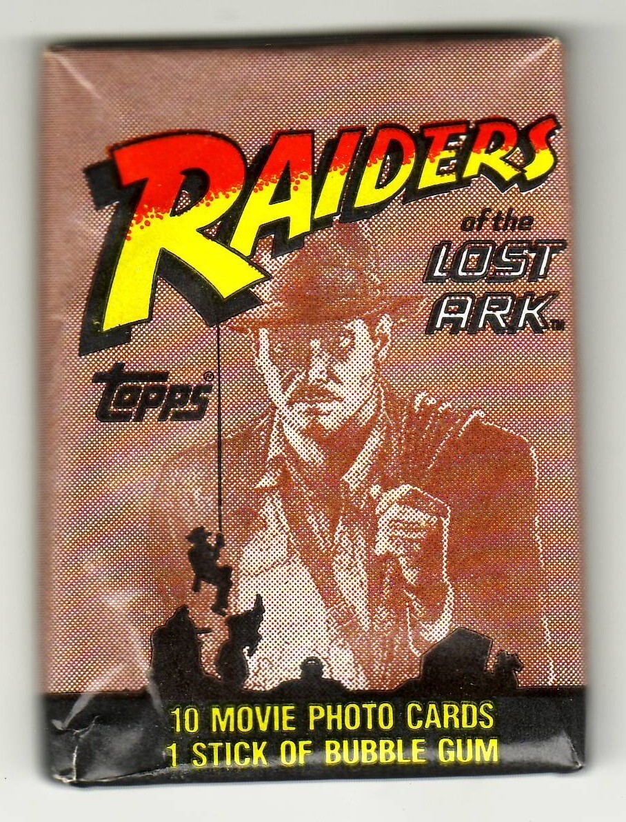 1981 TOPPS INDIANA JONES RAIDERS OF THE LOST ARK UNOPENED WAX PACK | eBay