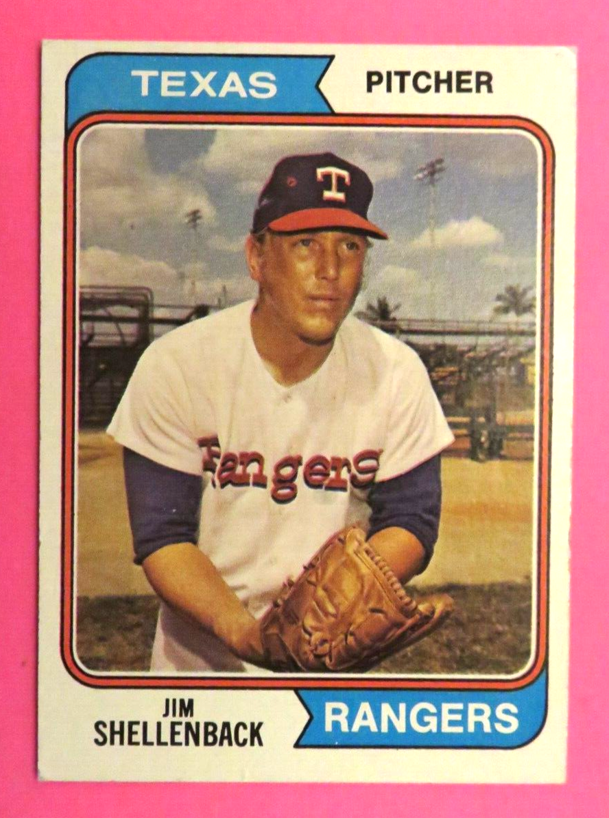 1974 Topps, Texas Rangers - JIM SHELLENBACK | eBay