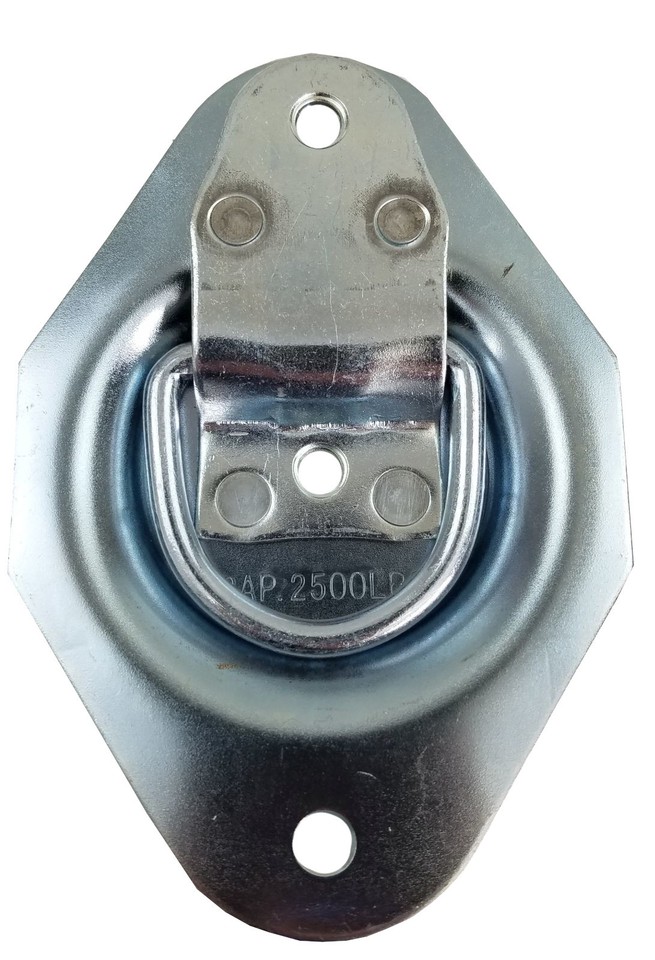 6 Pack 2500 lb D-RING recessed anchor cargo tie down rings fitting ...