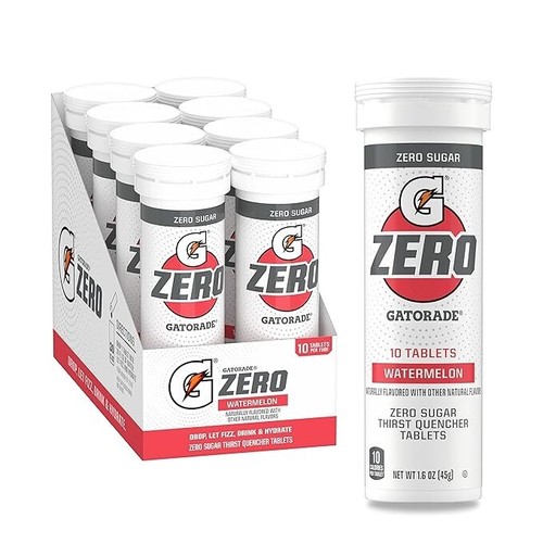 Gatorade Zero Tablets, Watermelon 8 count (Pack of 10) | eBay