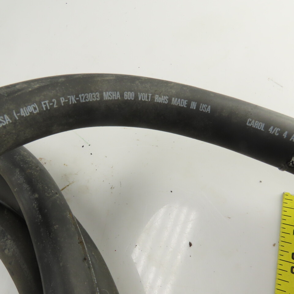 Carol FT-2-P-7K-123033 4AWG 4 Cond 600V Heavy Duty Flexible Power Cord ...