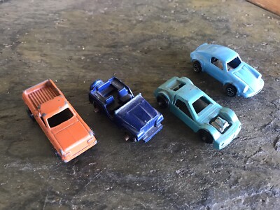 Vintage Car Metal Tootsie Toy Midgetoy Lot Car Truck Blue Orange Jeep ...