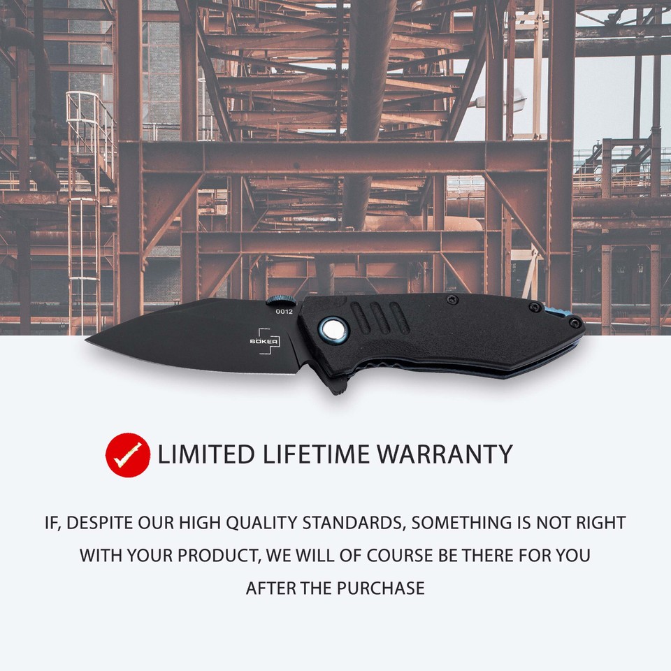 BOKER PLUS Bend Folding Knife 2.60" D2 Blade FRN Handle Spring Assisted ...