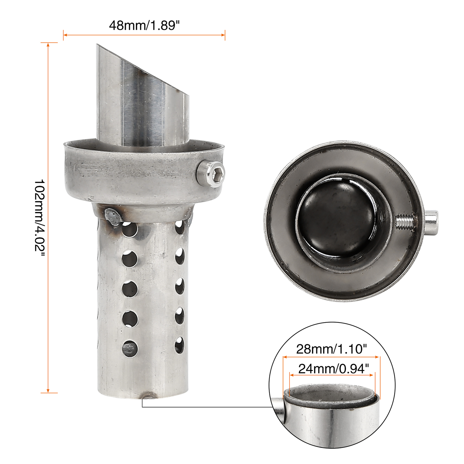 Universal Hexagonal Motorcycle Exhaust Pipe Baffle Muffler Pipe Baffle ...