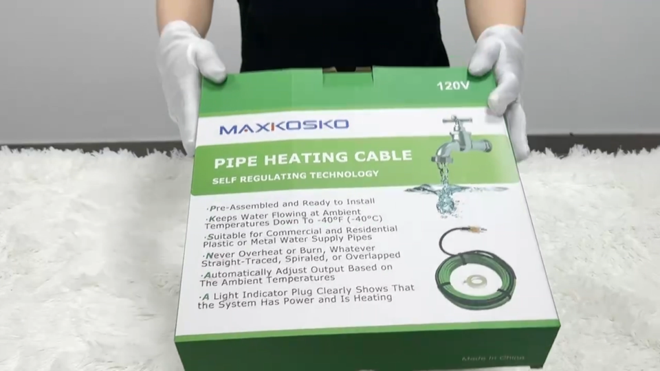 MAXKOSKO Self-Regulating Pipe Heat Cable, Heat Tape for Pipes Freeze ...