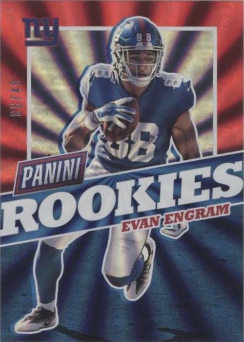 2017 Panini National Convention - Rookies Evan Engram #FB39 Rainbow ...