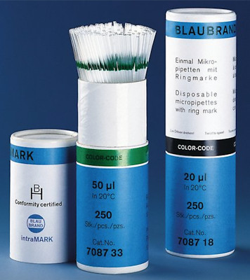 25μL BRAND® disposable Capillary Micro Pipettes Haematocrit Blood Tubes ...