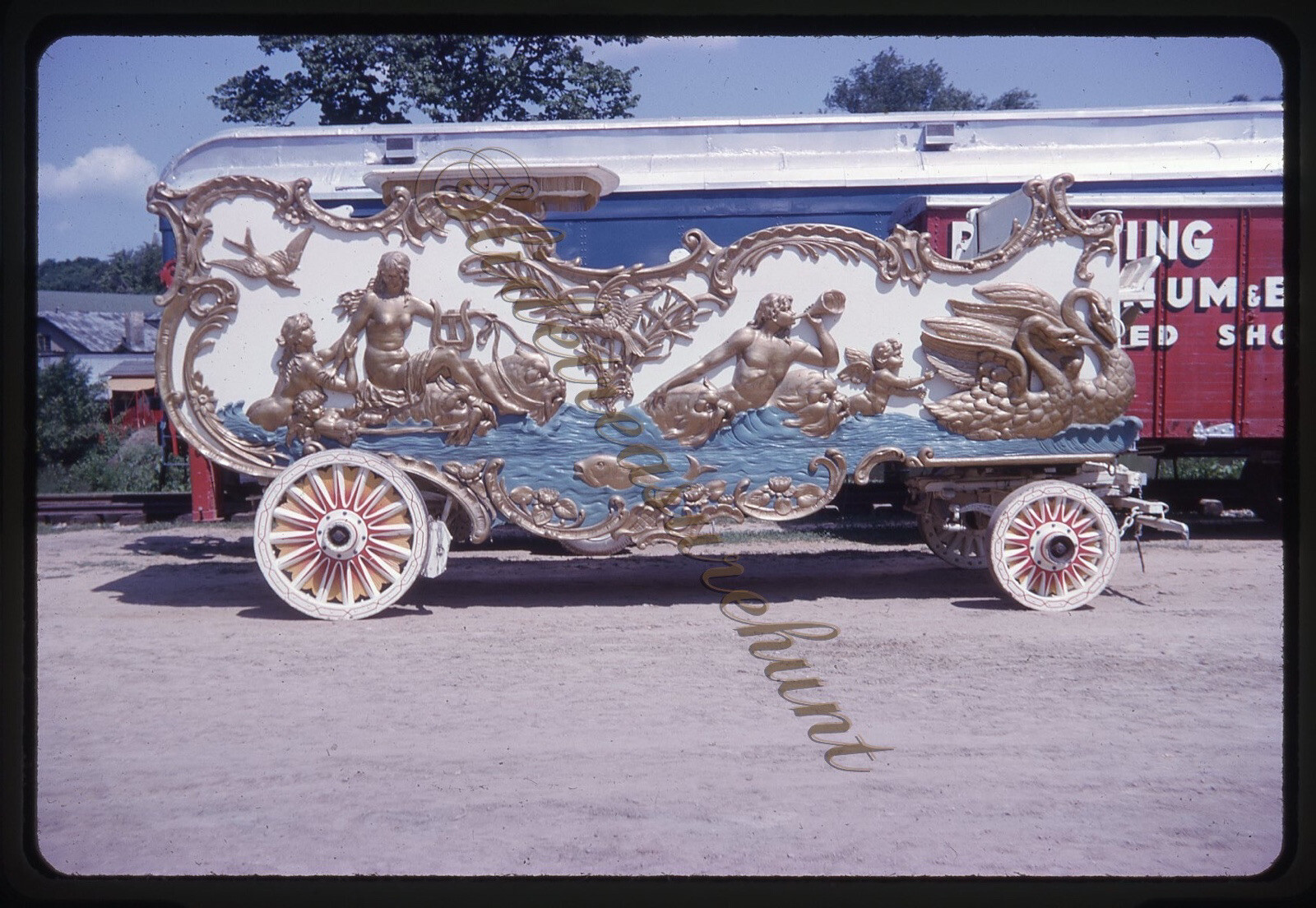 Circus World Museum Wagon Swan 1960s 35mm Slide Kodachrome | eBay
