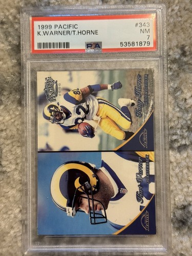 1999 Pacific #343 Kurt Warner Tony Horne Rams PSA 7 | eBay