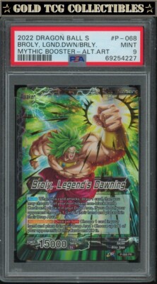 PSA 9 ⭐️ Broly Legend Alt Art Promo Card Mythic Booster Super DBS Z DBZ ...