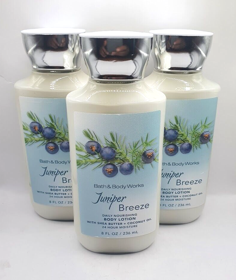BATH AND BODY WORKS JUNIPER BREEZE BODY LOTION 8 FL OZ (SET OF 3) | eBay