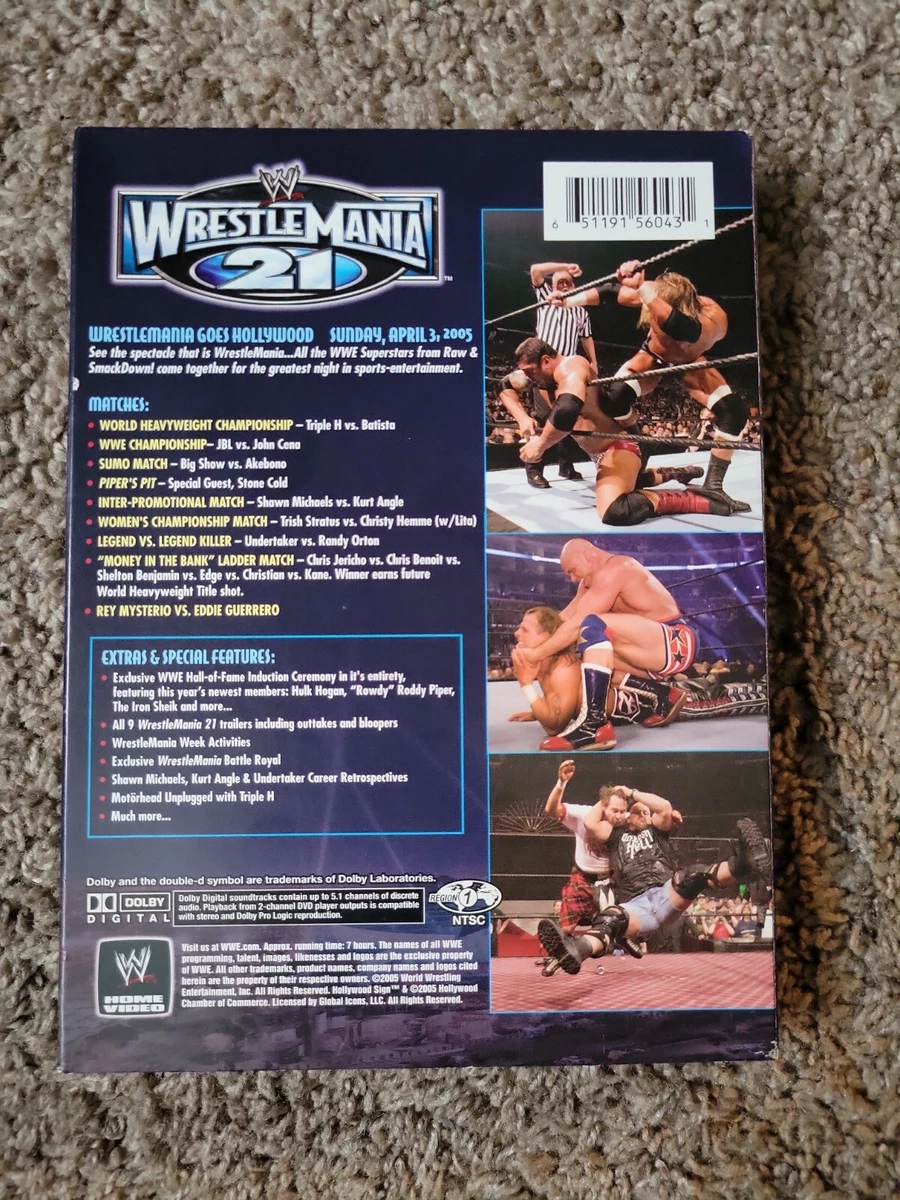 Wrestlemania 21 Match Card