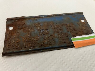 1971 Plymouth Road Runner 340 B5 Blue Fender Tag Rare Find | eBay