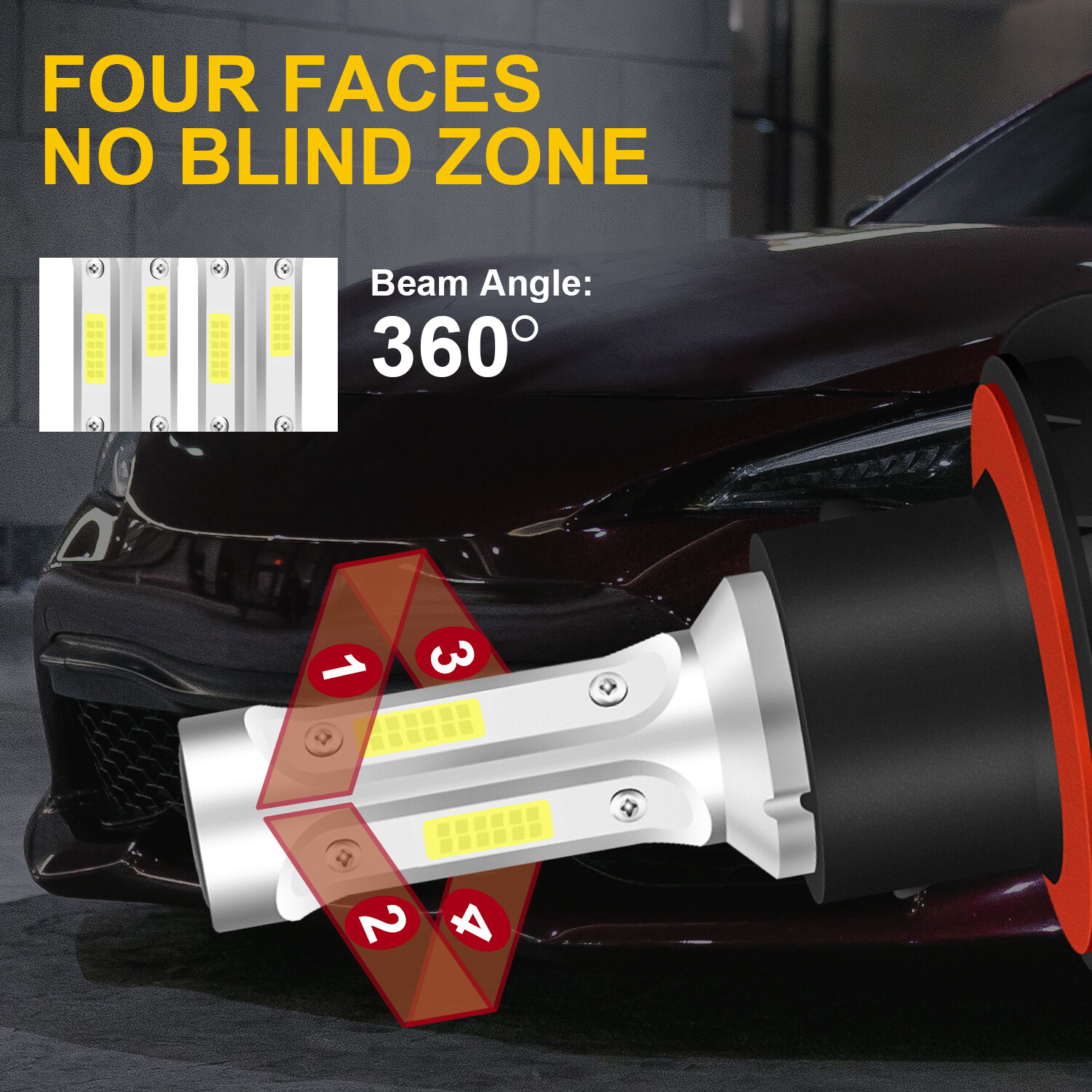 H13 LED Headlight Bulbs Kit for NISSAN NV200 NV1500-3500 2013-2019 High ...