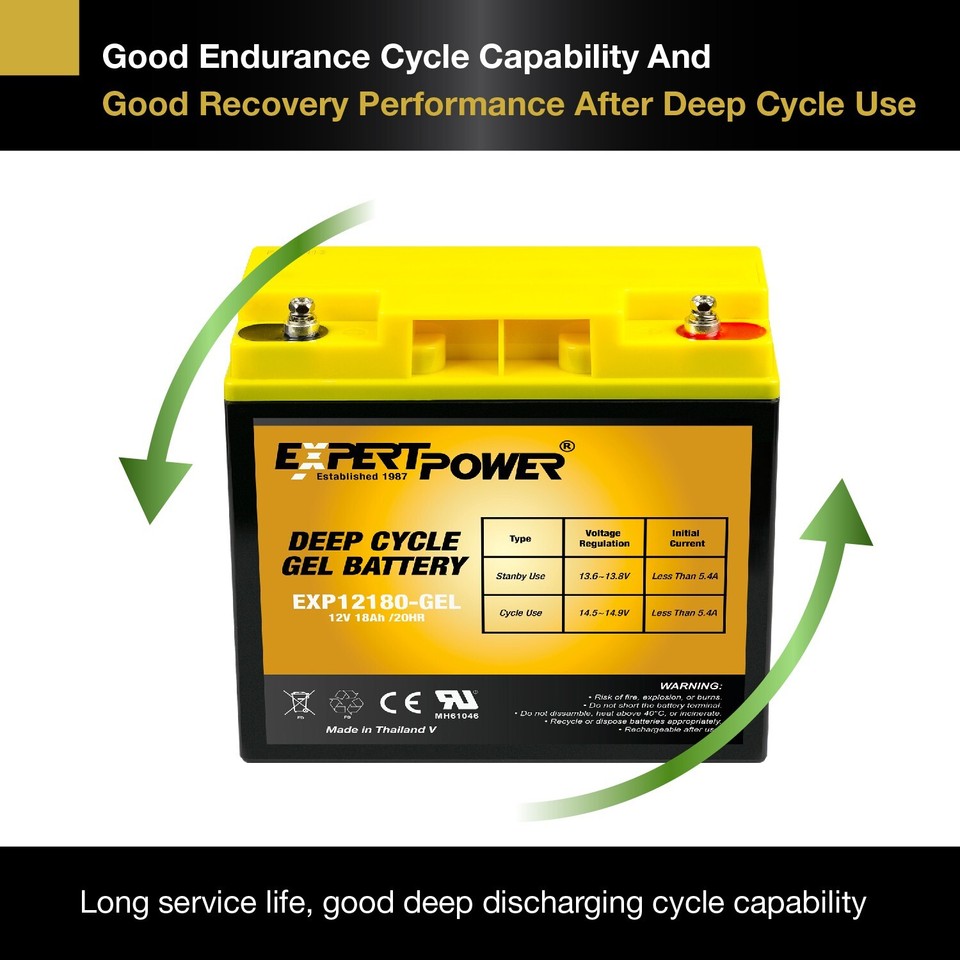 12V 18AH GEL Battery for Champion Generator 9000 7000 | eBay