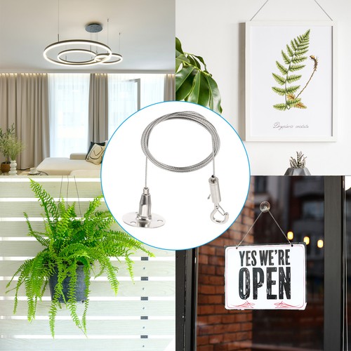 10 Pcs 2m x 1.5mm Heavy Duty Picture Hanging Wire with Hanging Disc | eBay