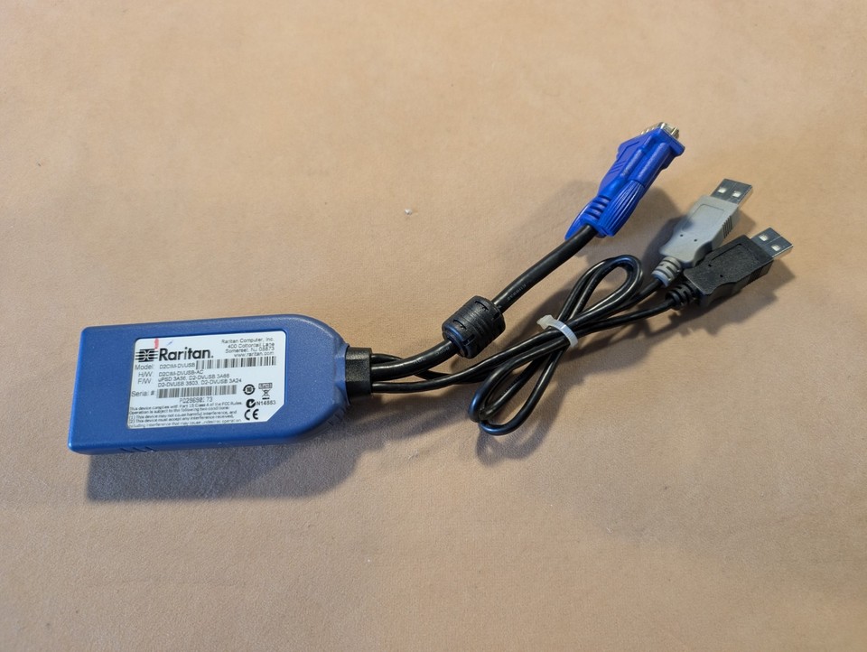 Raritan D2CIM-DVUSB Dual Enhanced VGA Interface Module Dongle For ...