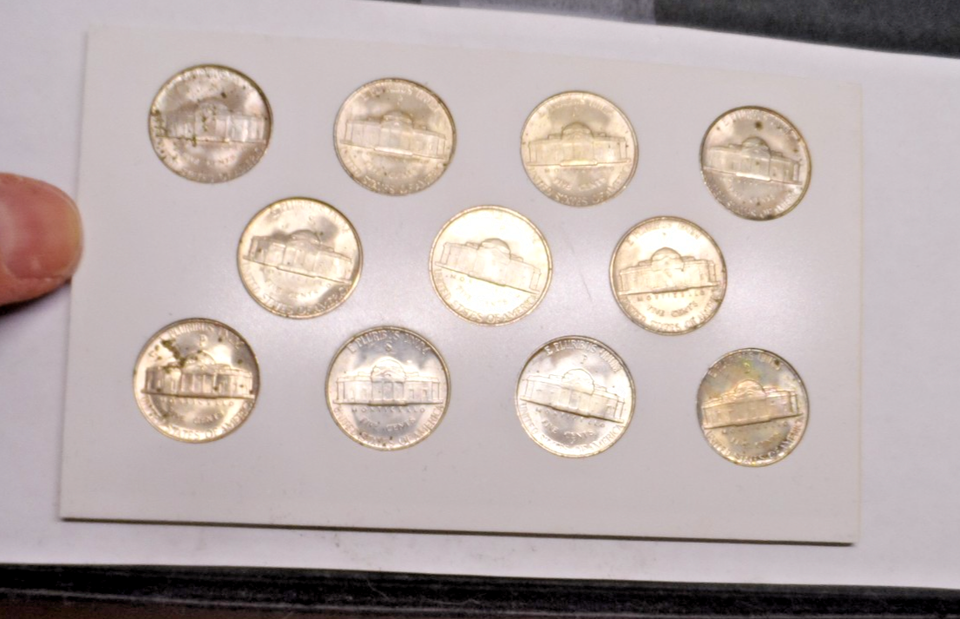 SET OF ALL 11 WAR SILVER NICKELS IN NICE SHAPE 1942 - 1945 | eBay