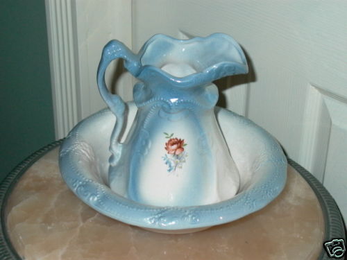 Small Ironstone Pitcher And Bowl Sets