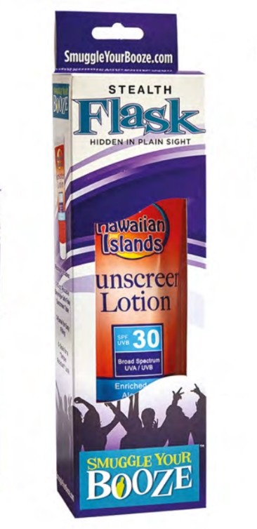 Camouflage Hidden Beer Cooler & Fake Sunscreen Liquor Flask Combo Pack ...