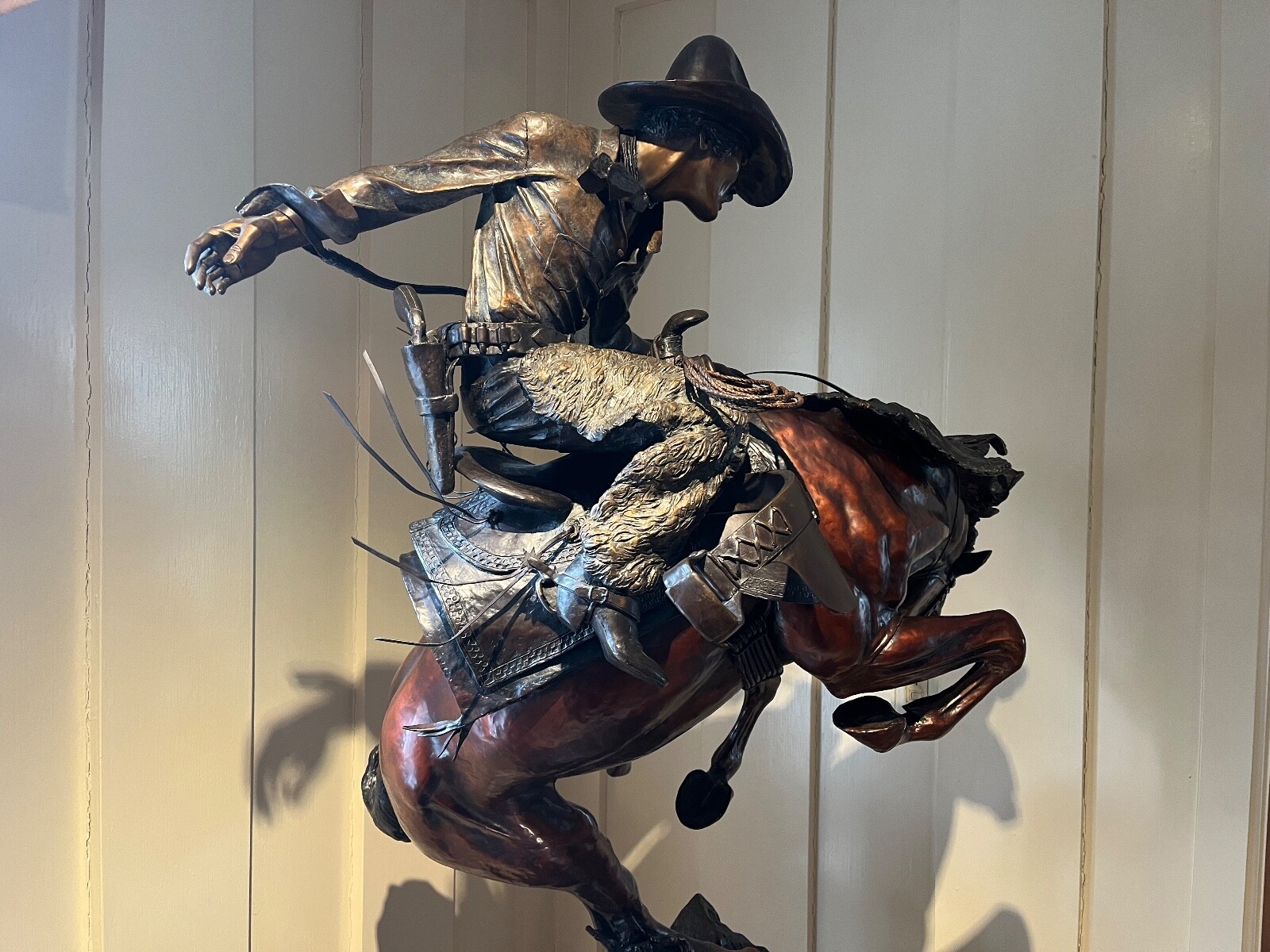 Bronze Rodeo Sculpture by Austin Barton, excellent condition, only 20 ...