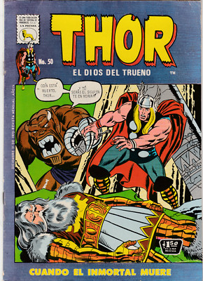 THOR 50 DICIEMBRE 1972 LA PRENSA MARVEL MEXICAN SPANISH COMIC | eBay