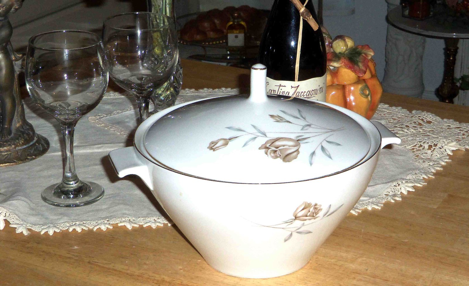 VTG Hutschenreuther Bavarian German Fine China Soup Tureen Vegetable ...