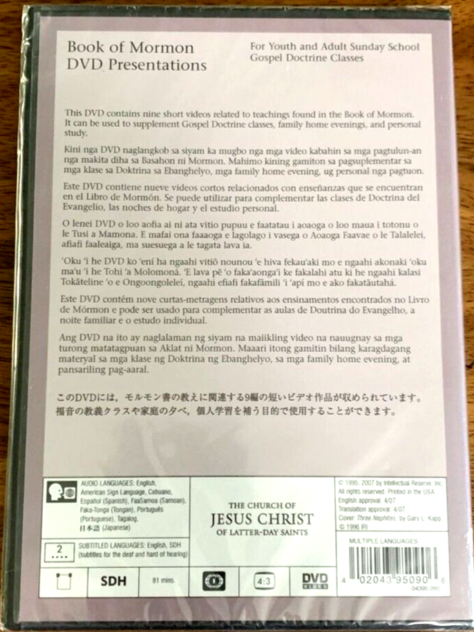 Book of Mormon DVD Presentations Doctrine Classes American Sign ...