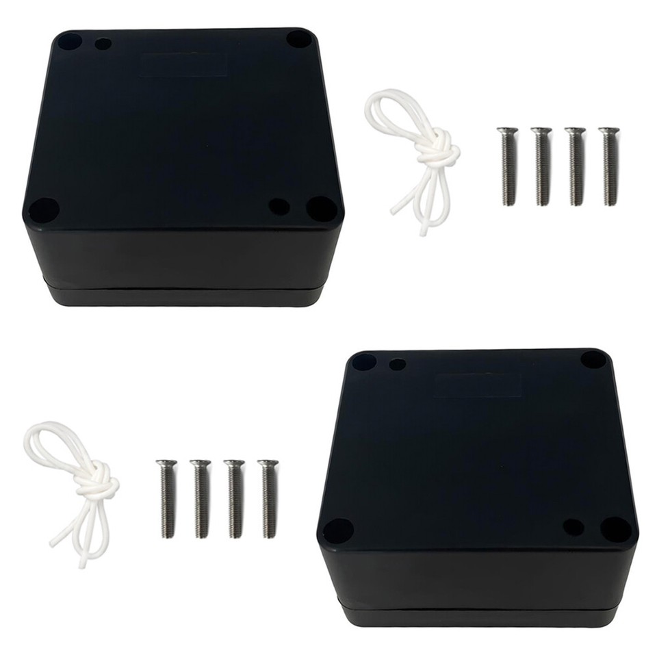 2x Electrical Boxes IP67 ABS Plastic DIY Project Enclosure Waterproof ...