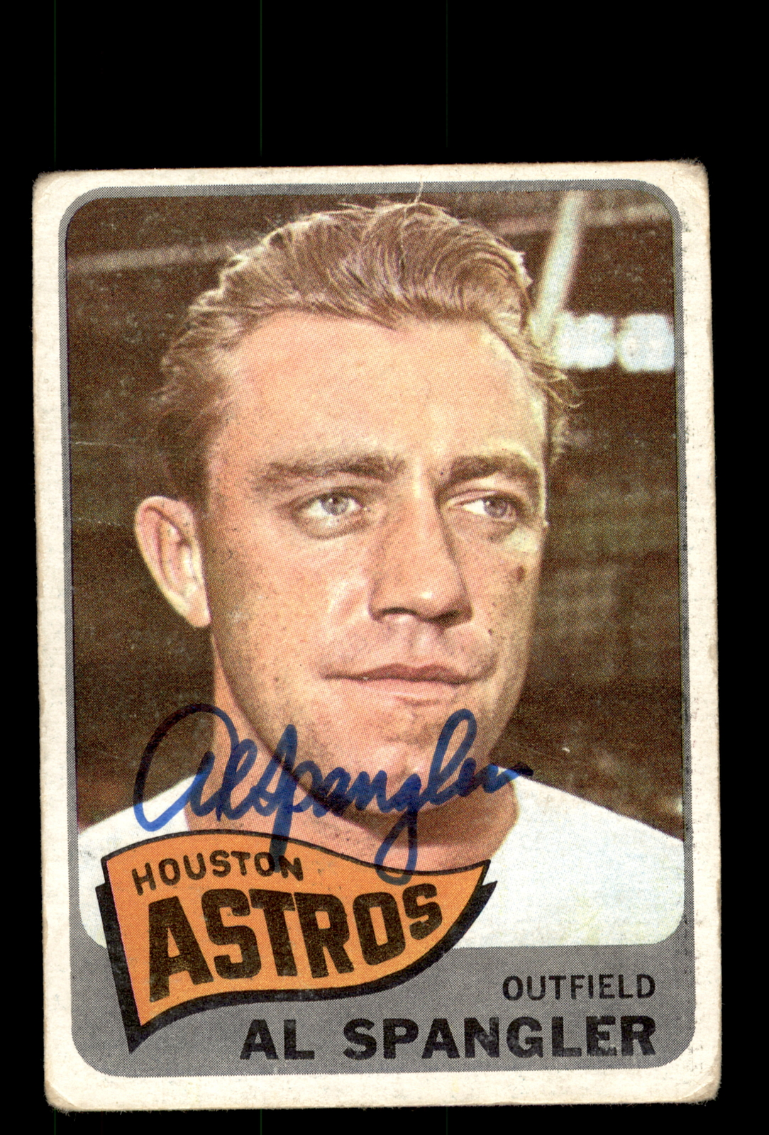 AL SPANGLER SIGNED TOPPS BASEBALL CARD 1965 #164 AUTO HOUSTON ASTROS | eBay