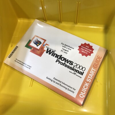 MICROSOFT WINDOWS 2000 PROFESSIONAL FULL OPERATING SYSTEM MS WIN PRO ...