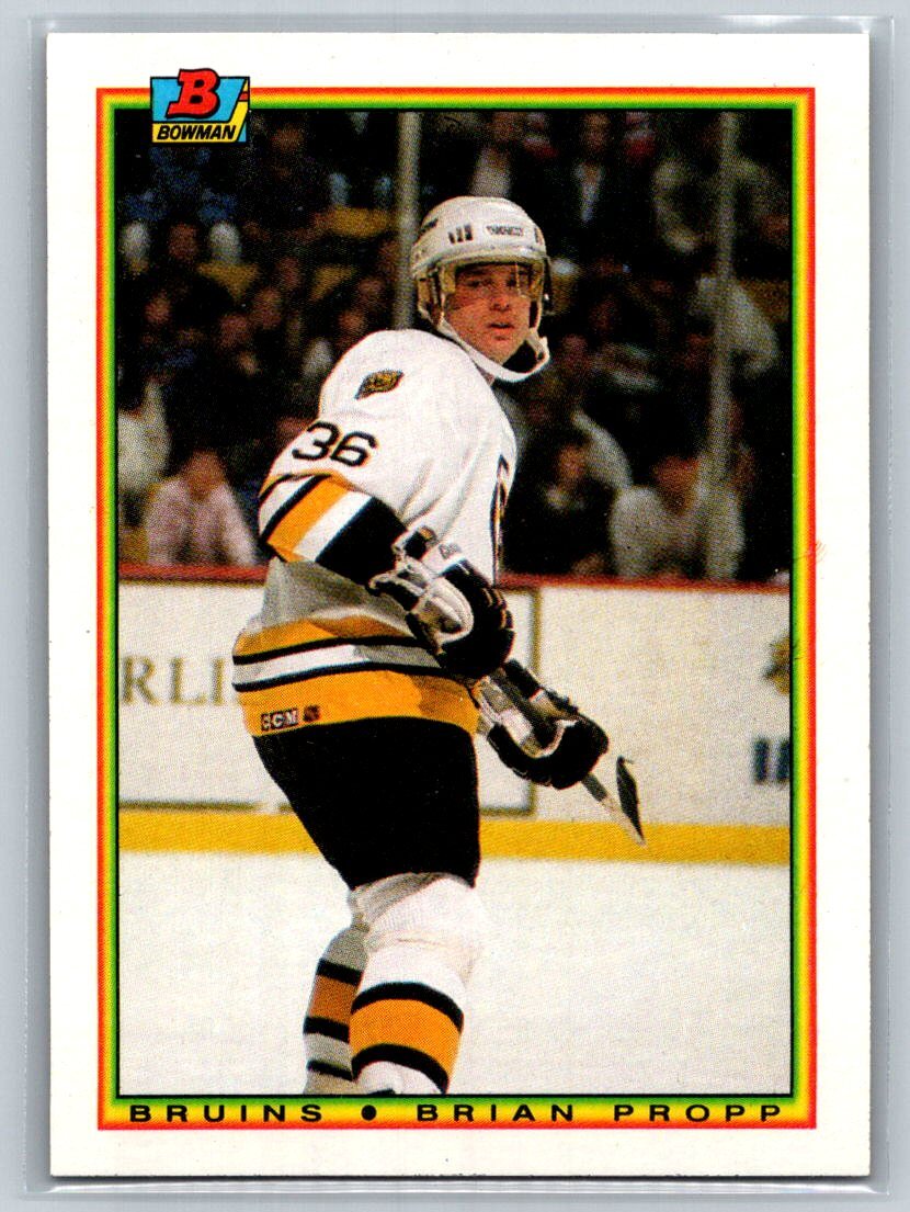 1990-91 Bowman #37 Brian Propp Boston Bruins Hockey Card | eBay