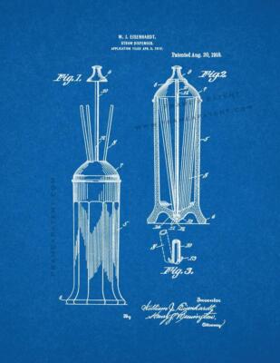 Drinking Straw Dispenser Patent Print Blueprint Ebay