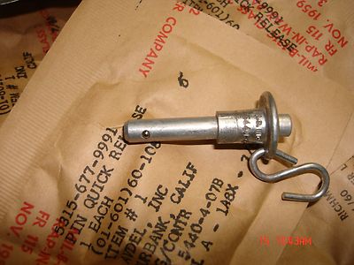 1/4 Inch Quick Release Ball Lock Dowel Pin, Steel Body, 1 Inch shaft ...