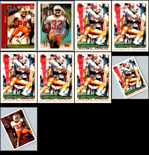 Topps Errict Rhett Tampa Bay Buccaneers (9) Card Lot - PREMIUM QUALITY ...