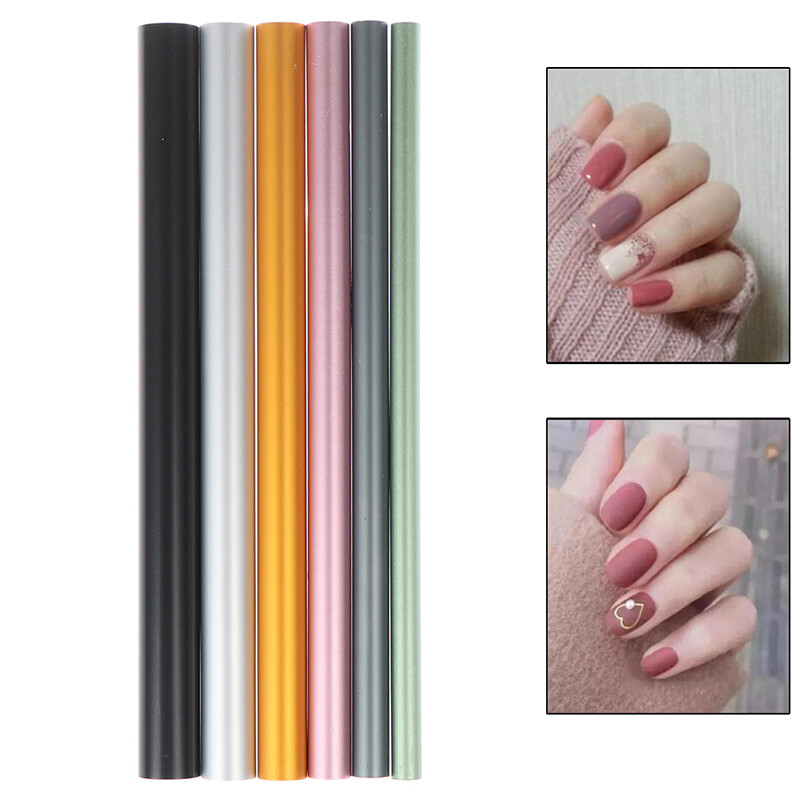 6Pcs/Set Curve Shaping Curving Sticks Tube Rod Nail Art Tips Manicure ...