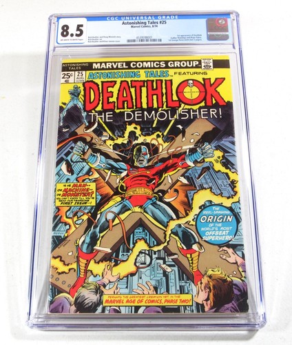ASTONISHING TALES #25 ~~ CGC 8.5 ~~ 1st appearance Deathlock! ~~ from ...