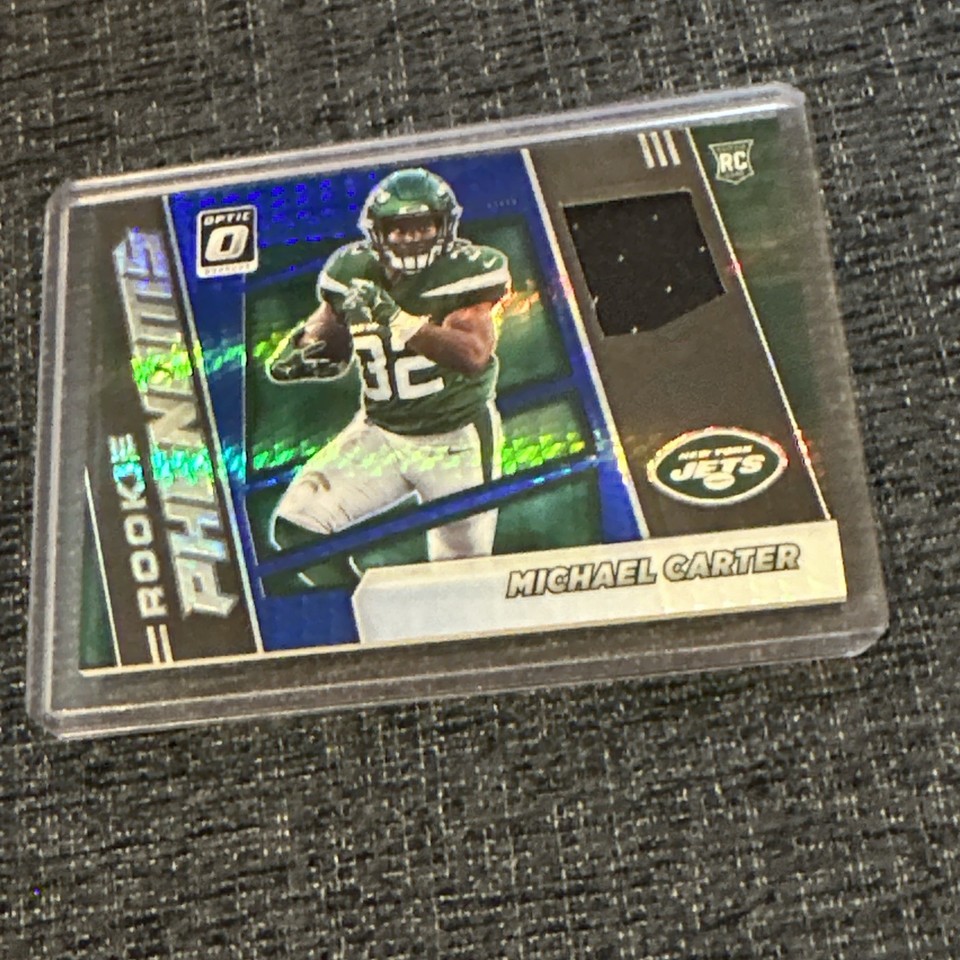 Michael Carter 2021 Donruss Optic #RPH-35 Pulsar Prizm Patch RC New ...