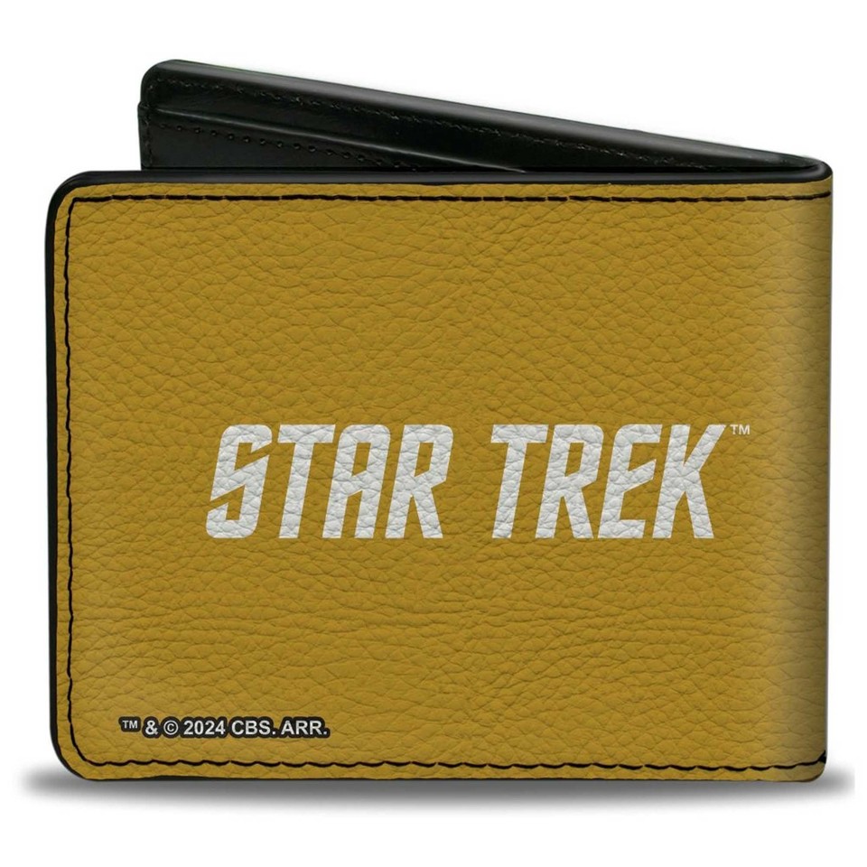 Bi-Fold Wallet Classic STAR TREK Starfleet Command Insignia Logo Gol ...