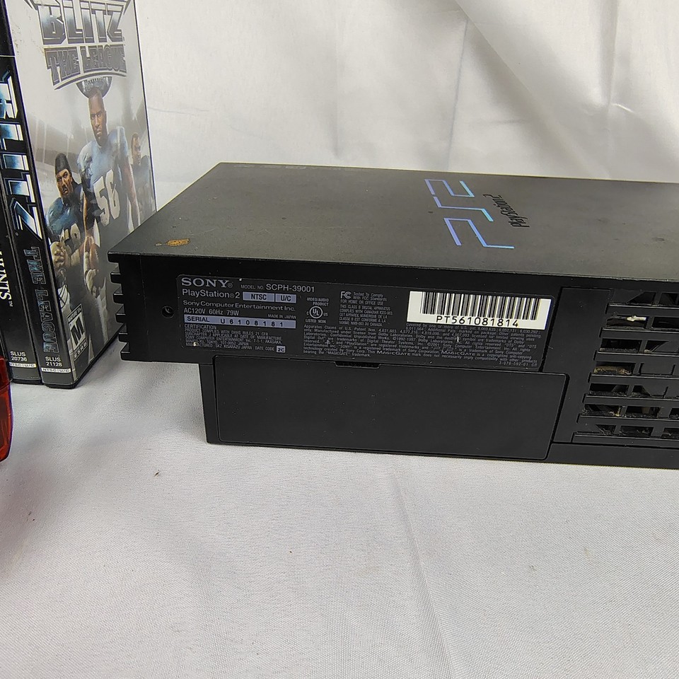 Sony PlayStation 2 Fat Black Console Games Bundle Megaman! PS2 Fat ...