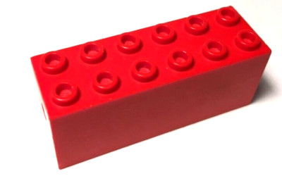 Lego 2x6x2 Brick Weighted (73090b/73843) - Red for Trains | eBay