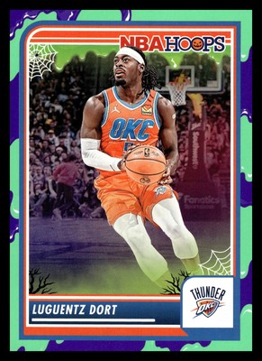 2023-24 Hoops Haunted Hoops Slime #193 Luguentz Dort Oklahoma City ...