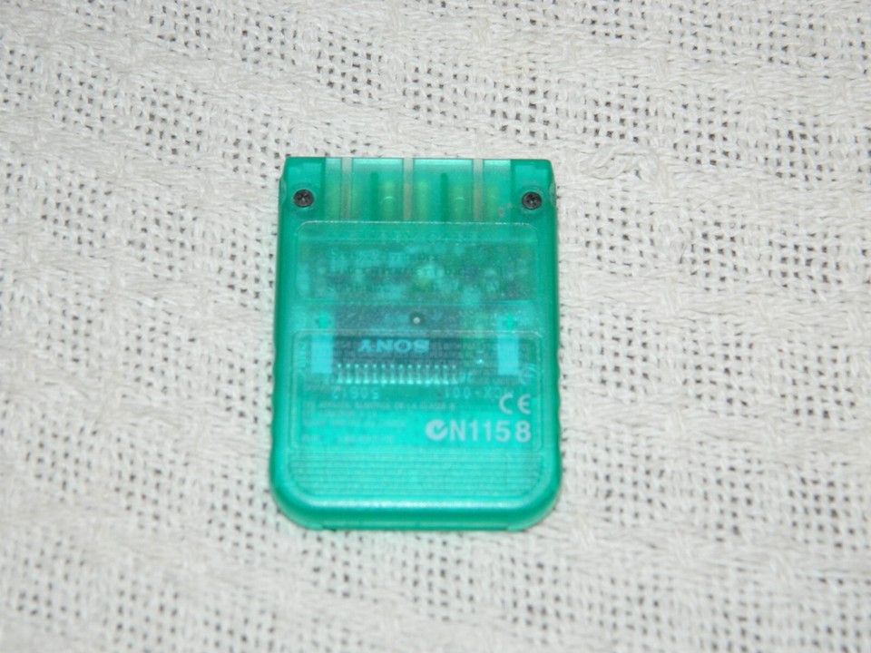 OEM Sony Playstation PS1 Green Memory Card (SCPH-1020) | eBay