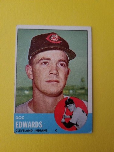 1963 topps #296 Doc Edwards Cleveland Indians | eBay