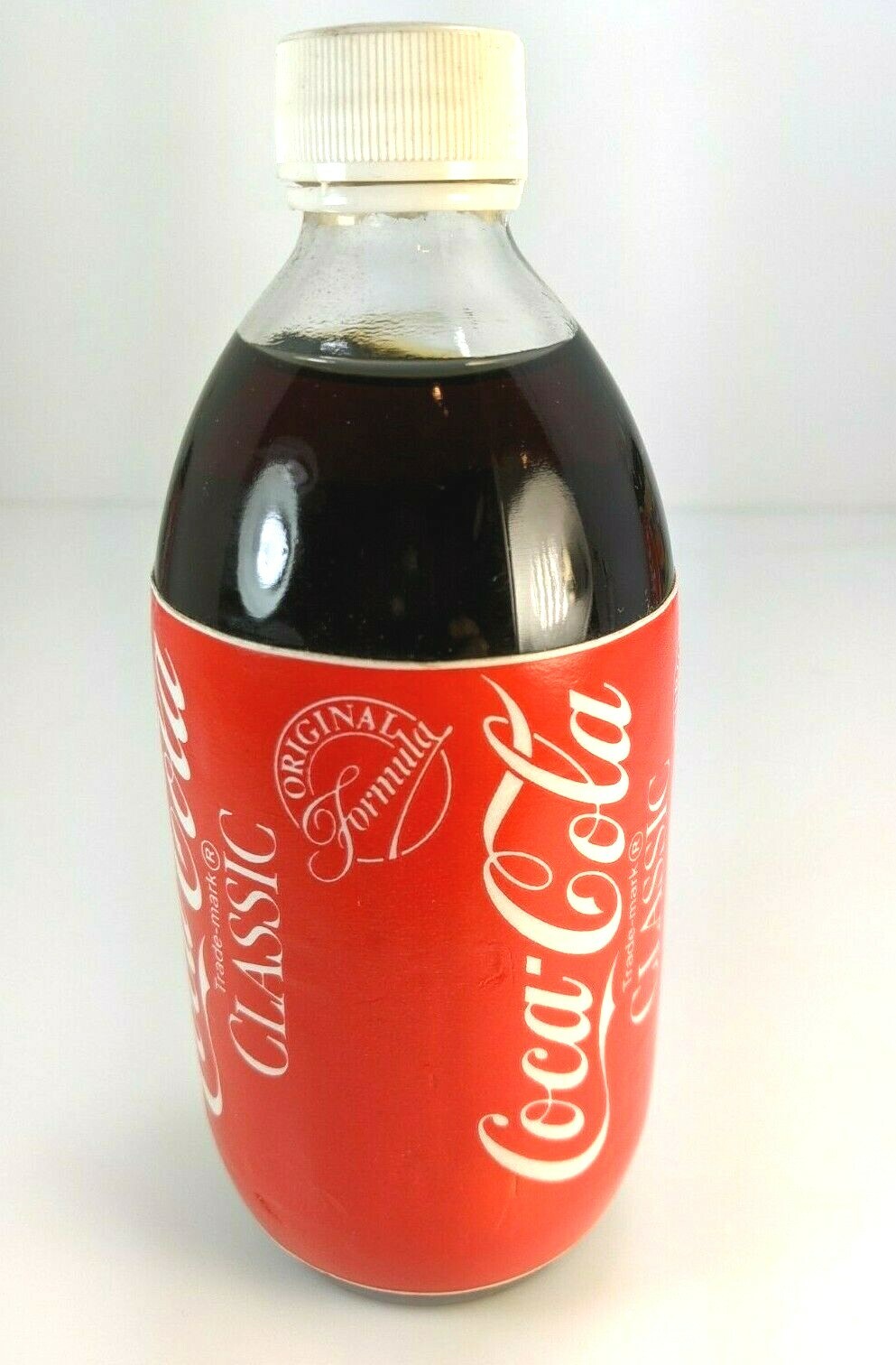 Vintage Foam Label Coca Cola Classic Original Formula Pint Glass Bottle ...