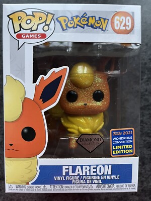 Flareon Diamond Pokemon #629 Funko pop! vinyl RARE EXCLUSIVE | eBay ...